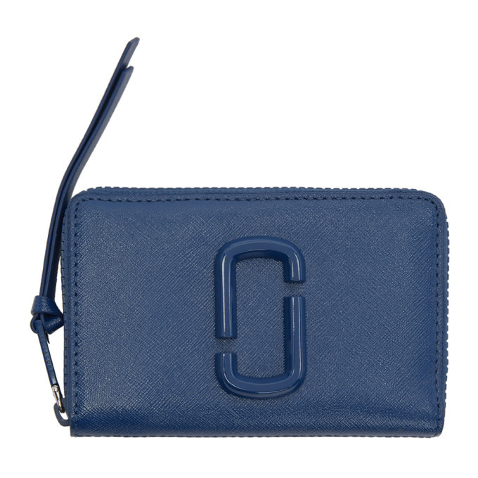 Marc Jacobs Blue Small Snapshot Standard Wallet Marc Jacobs