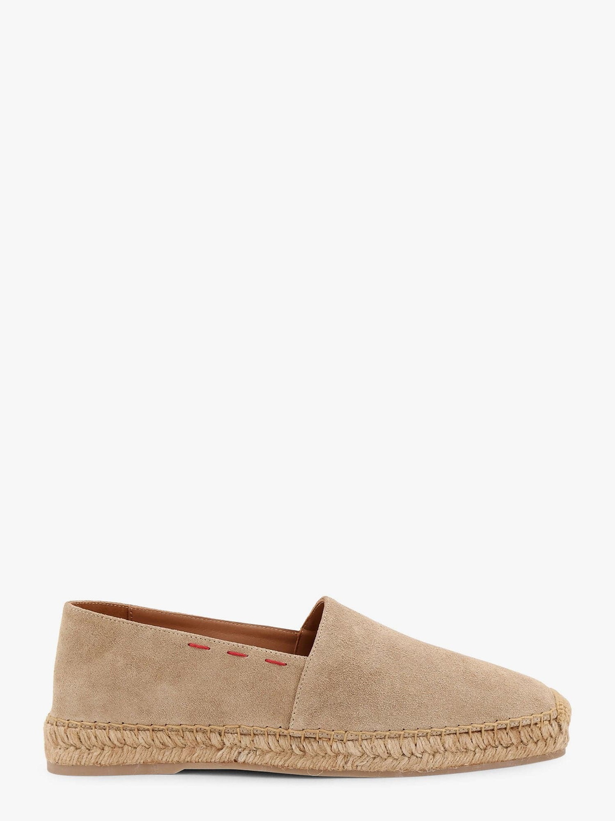 Kiton Suede Espadrillas With Contrasting Stitching Kiton