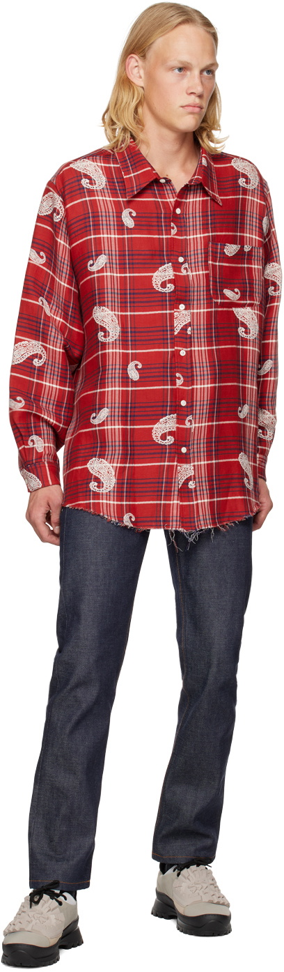 424 Red Check Shirt 424