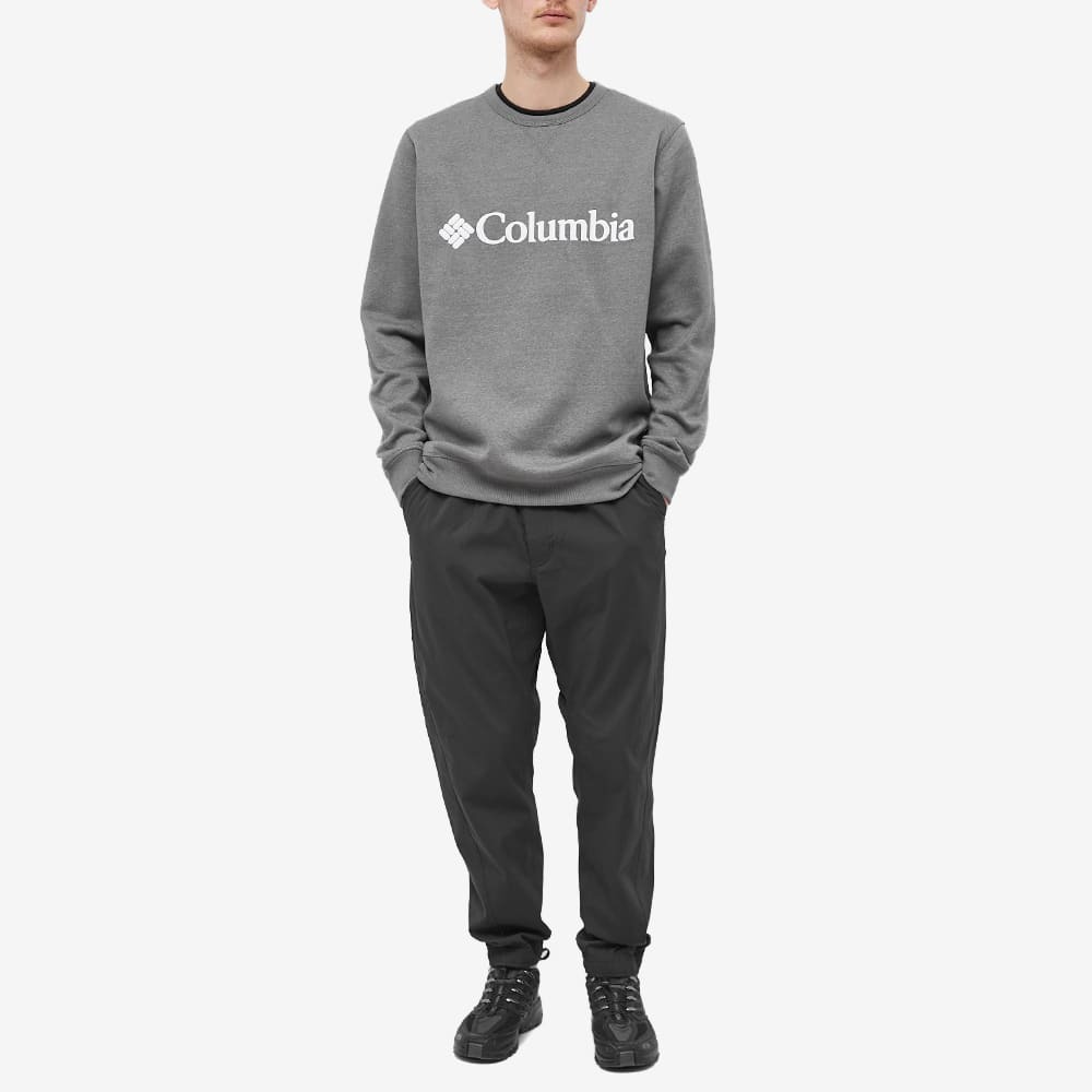 Columbia Men's Logo Fleece Crew Sweat in City Grey Heather Columbia