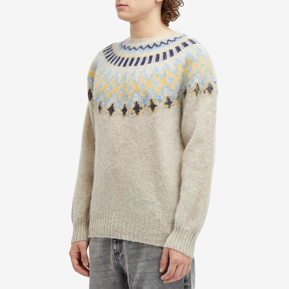 Howlin by Morrison Men's Howlin' Future Fantasy Fair Isle Crew Knit in ...
