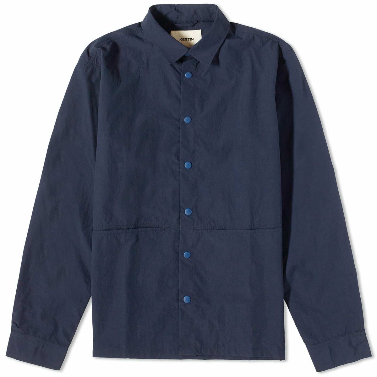 Kestin Men's Armadale Overshirt in Navy Italian Nylon Kestin Hare