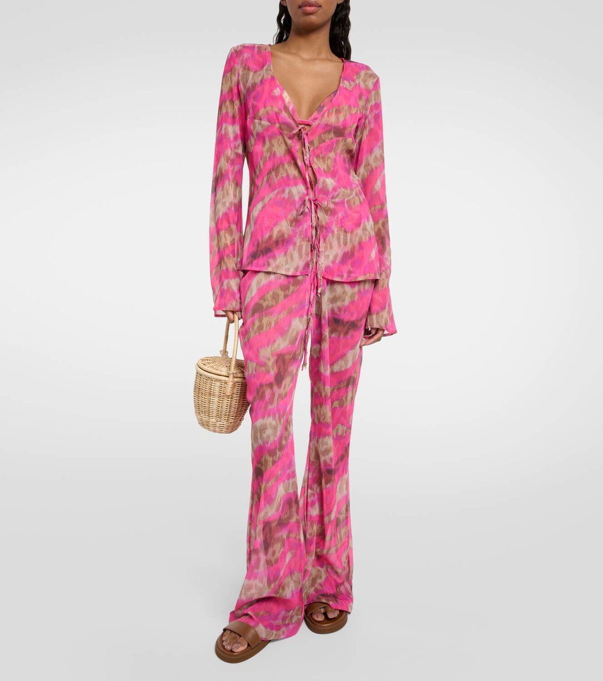 Bananhot Vanessa tie-front beach cover-up Bananhot