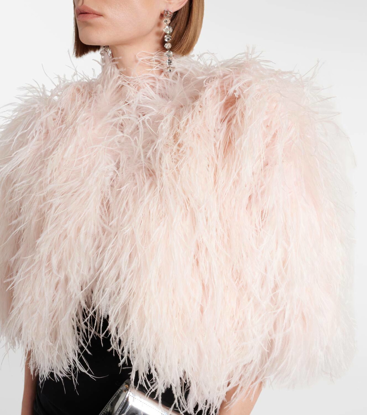 Dolce&Gabbana Cropped feather jacket Dolce & Gabbana