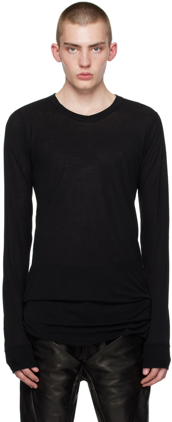 Rick Owens Black Basic Long Sleeve T-Shirt Rick Owens