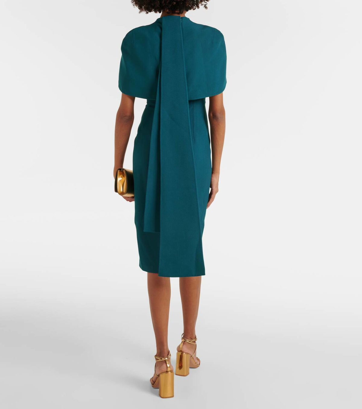 Safiyaa Kalika caped midi dress Safiyaa