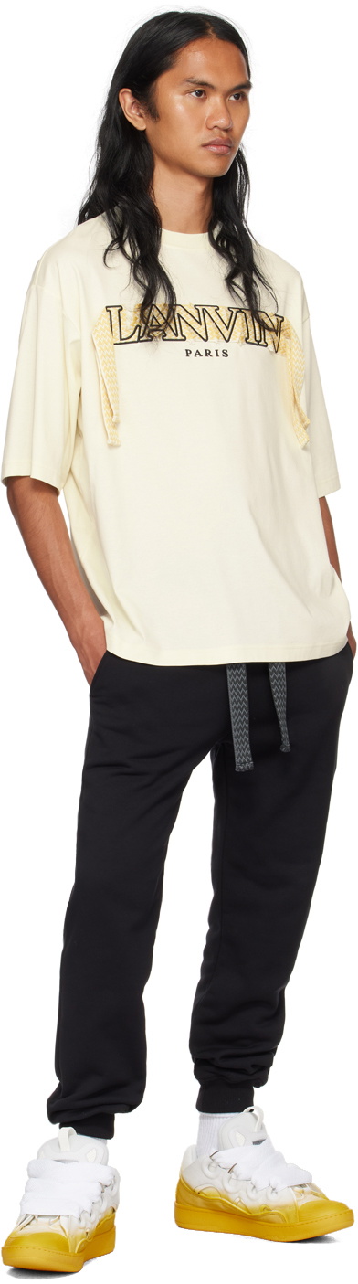 Lanvin Yellow & White Curb Sneakers Lanvin