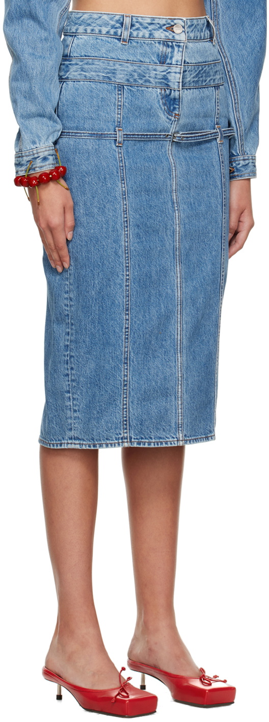 Jacquemus Blue Le Chouchou 'La Jupe De Nîmes Criollo' Denim Midi Skirt ...