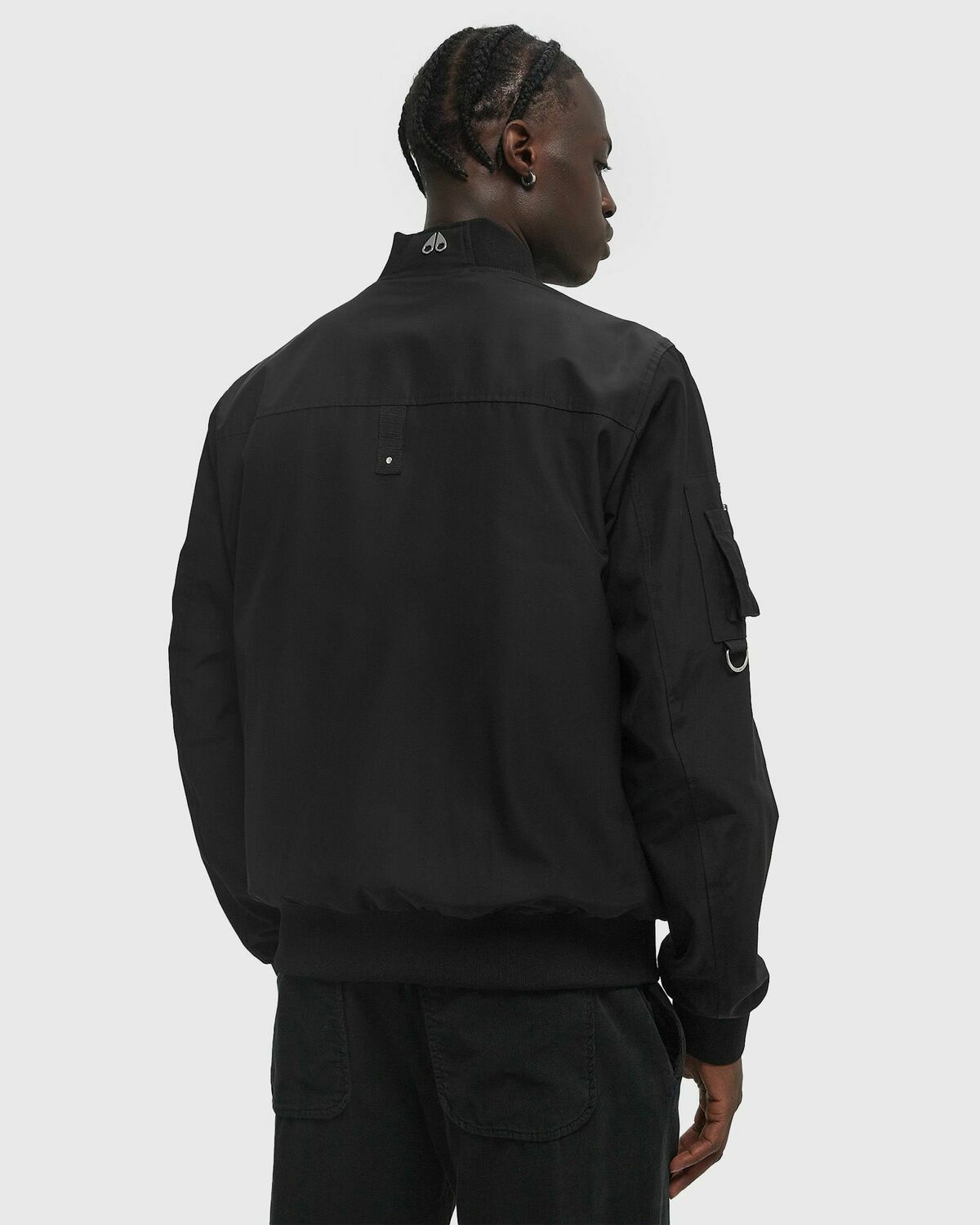 Moose Knuckles COURVILLE BOMBER Black Mens Bomber Jacket Moose Knuckles