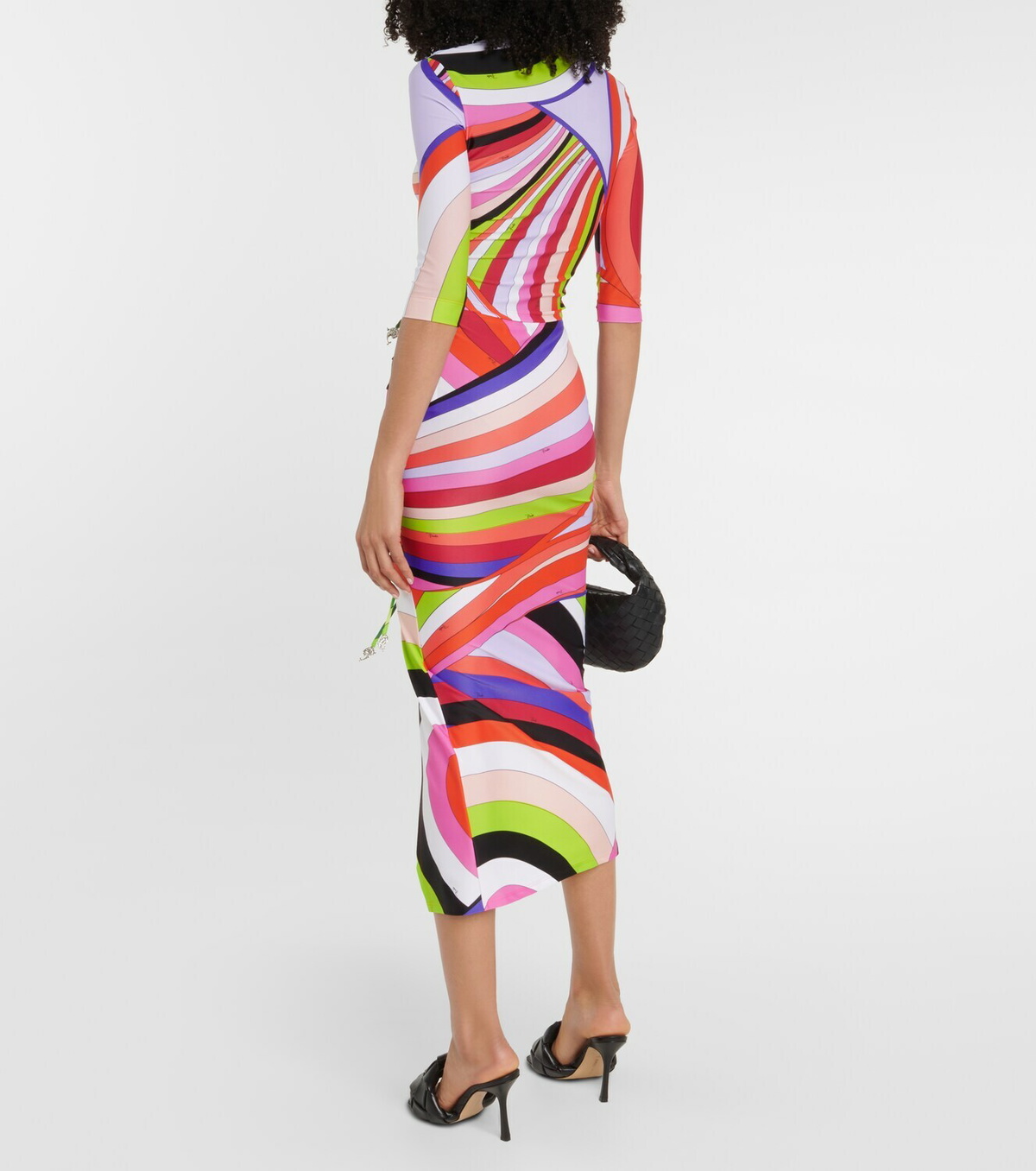 Pucci Ruched printed crop top Emilio Pucci