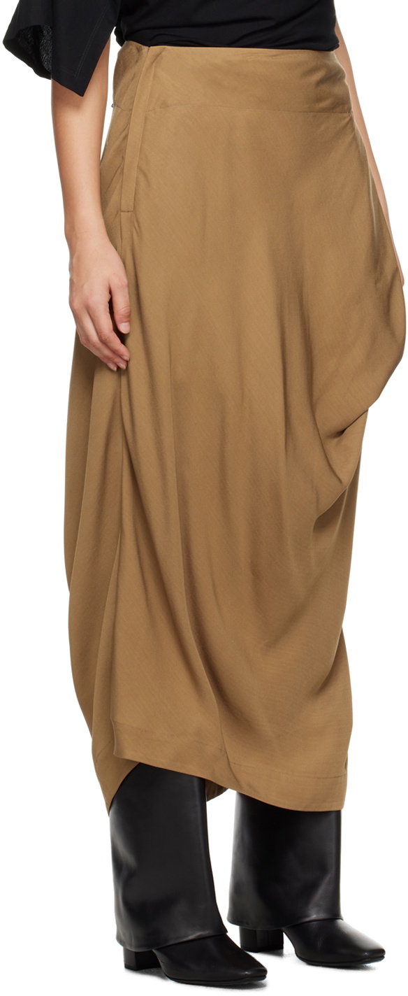 ISSEY MIYAKE Brown Canopy Maxi Skirt Issey Miyake Men