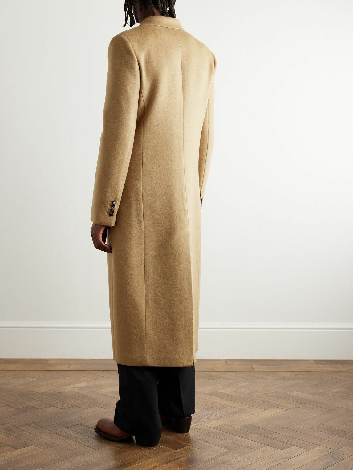 LOEWE - Wool and Cashmere-Blend Coat - Brown Loewe