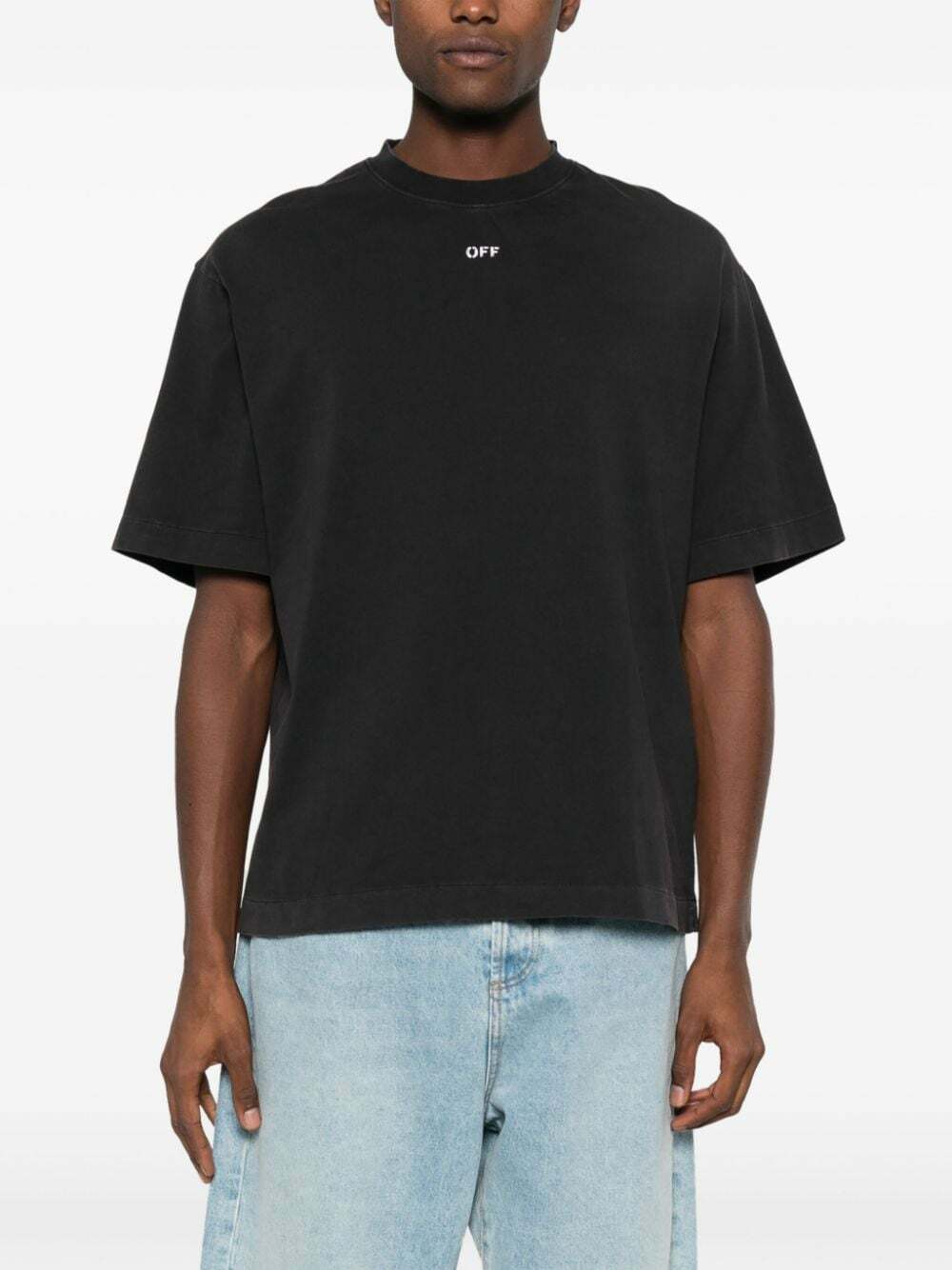 OFF-WHITE - Printed Cotton T-shirt Off-White