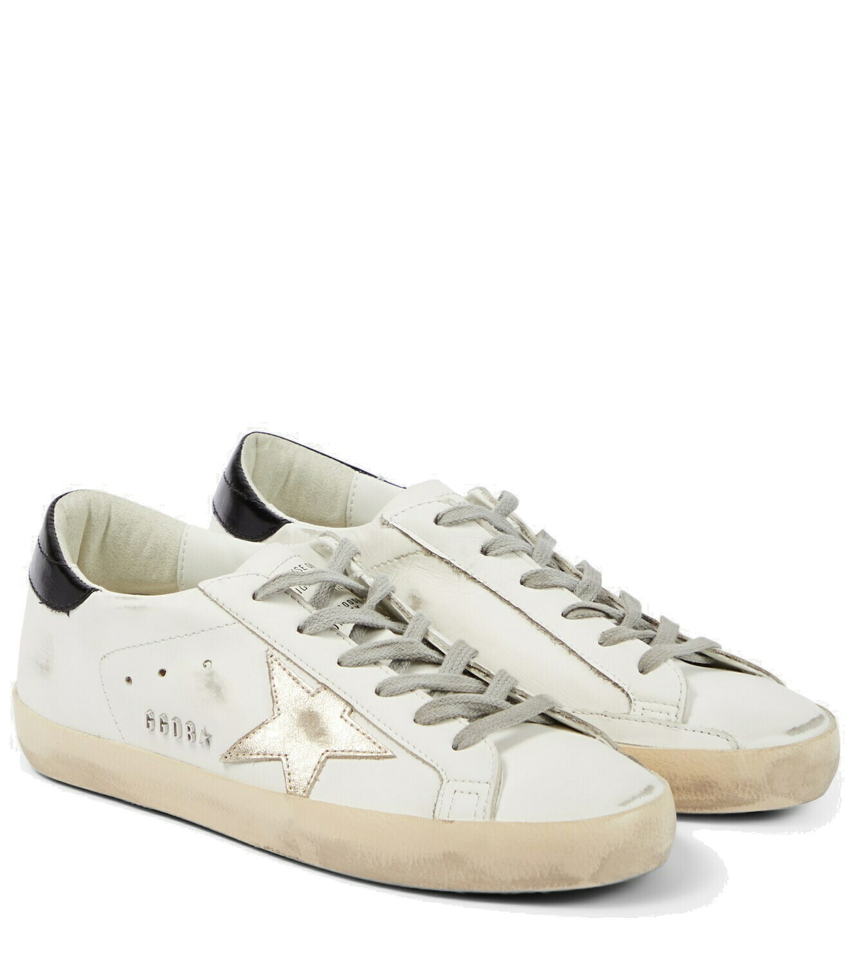 Golden Goose Super-Star embellished leather sneakers Golden Goose ...