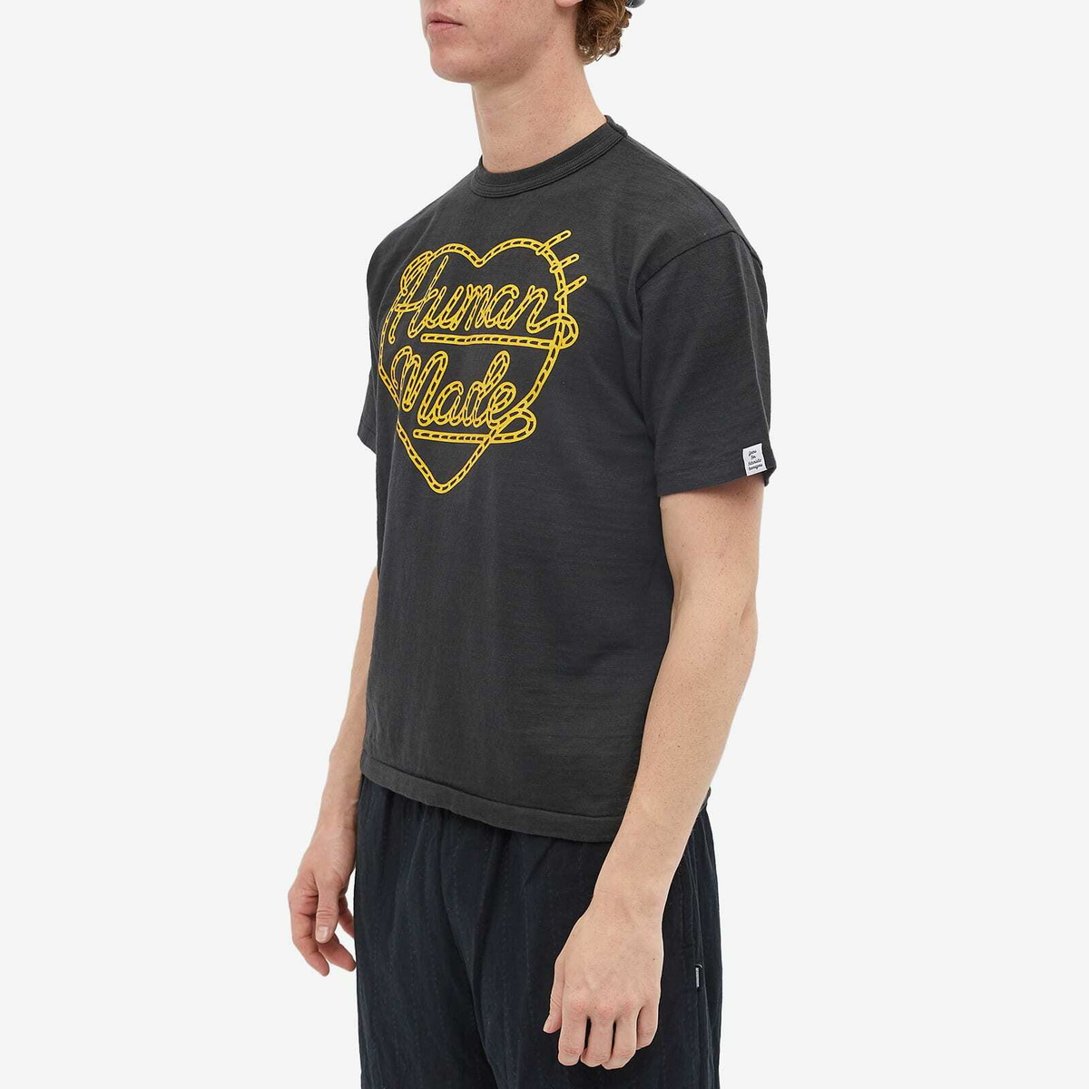 Human Made Men's Rope Heart T-Shirt in Black Human Made