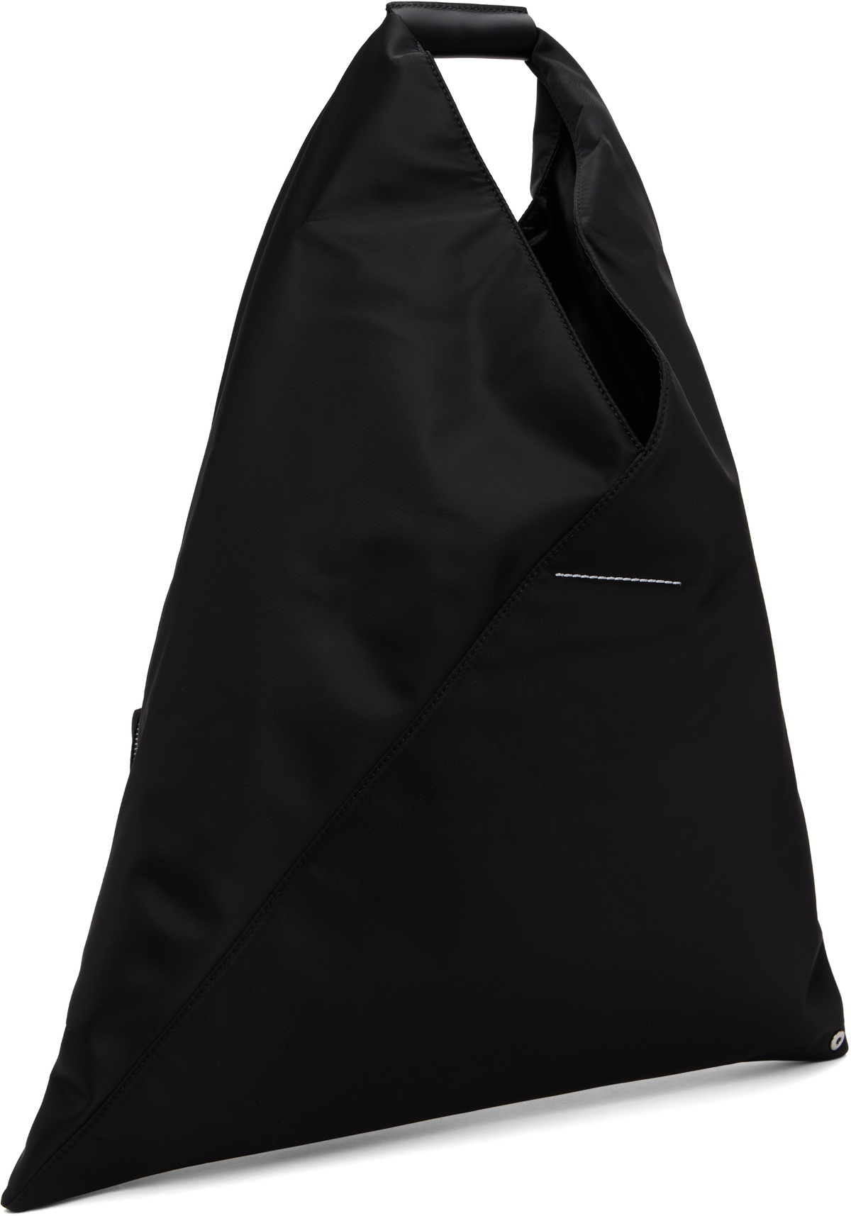 MM6 Maison Margiela Black Nylon Pocket Triangle Tote MM6 Maison Margiela