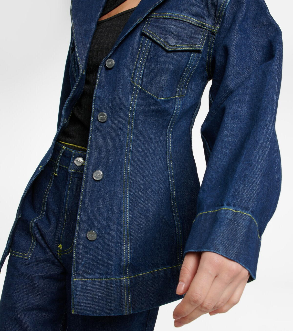 Ganni - Denim blazer GANNI
