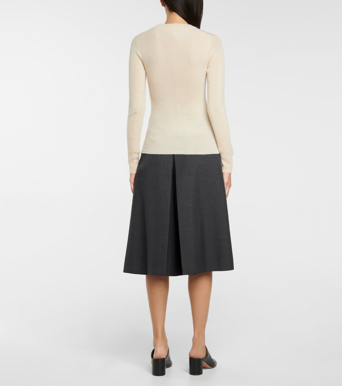 Maison Margiela - Ribbed-knit stretch-wool sweater Maison Margiela
