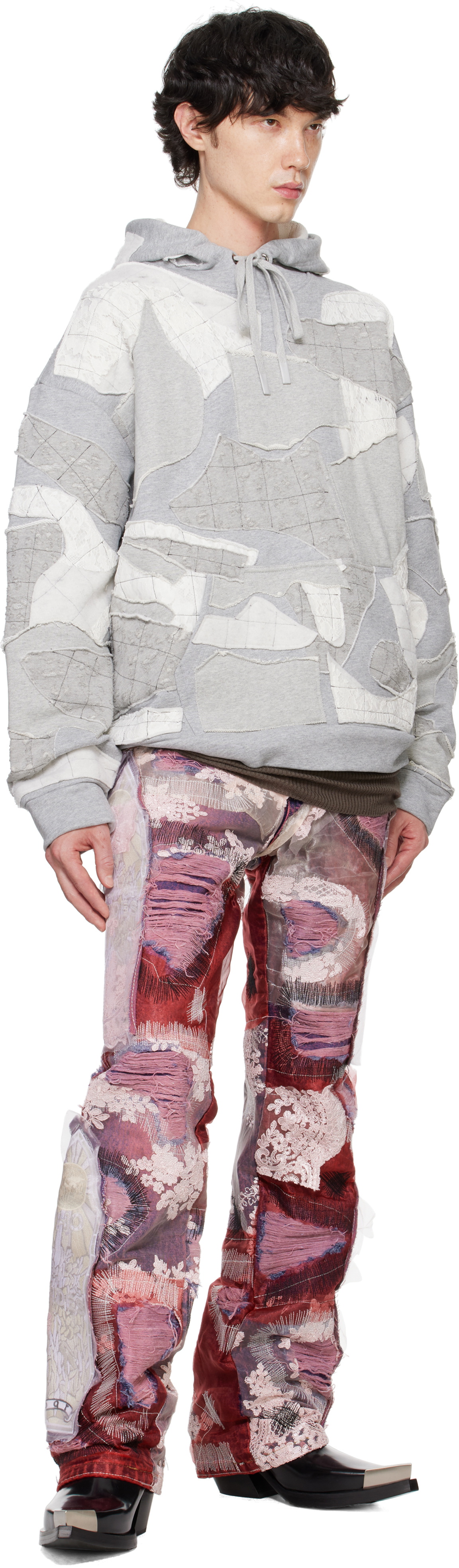 Who Decides War Red & Blue Overdyed Affinity Jeans WHO DECIDES WAR by ...