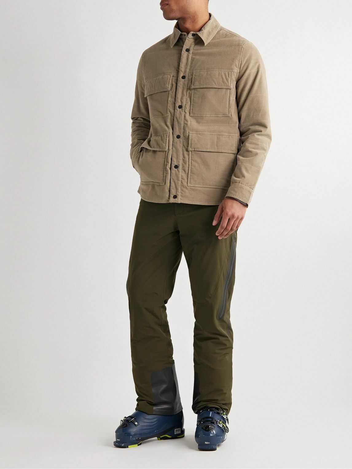 Aztech Mountain - Zaugg Panelled Cotton-Blend Corduroy and Quilted Ski ...