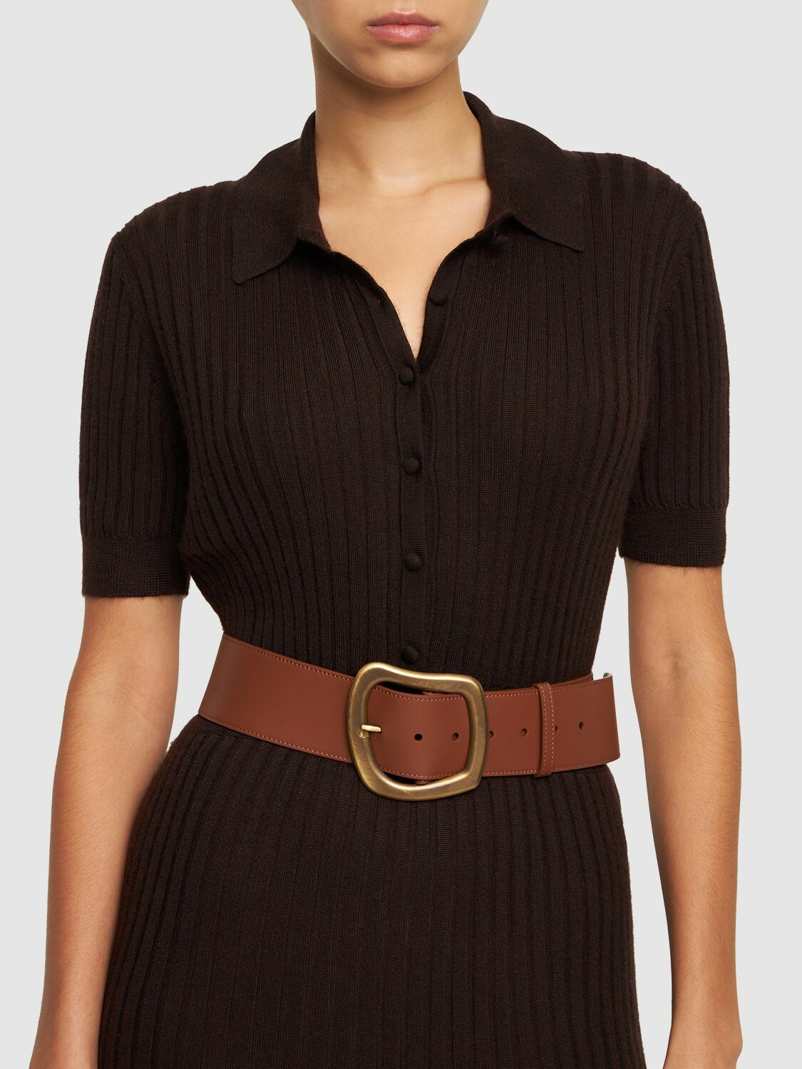 GABRIELA HEARST - Large Simone Leather Belt Gabriela Hearst