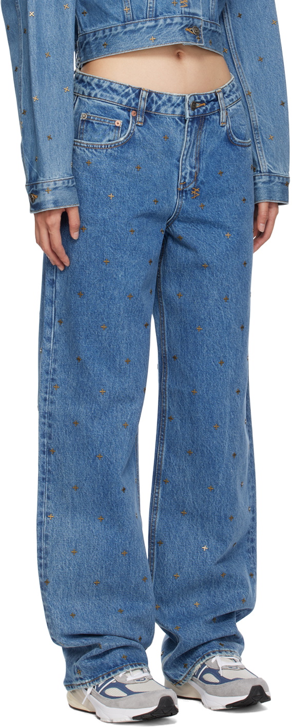 Ksubi Blue Low Rider Jeans Ksubi