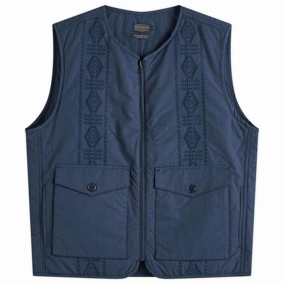 Pendleton Men's Reversible Parachute Liner Vest in Navy Pendleton