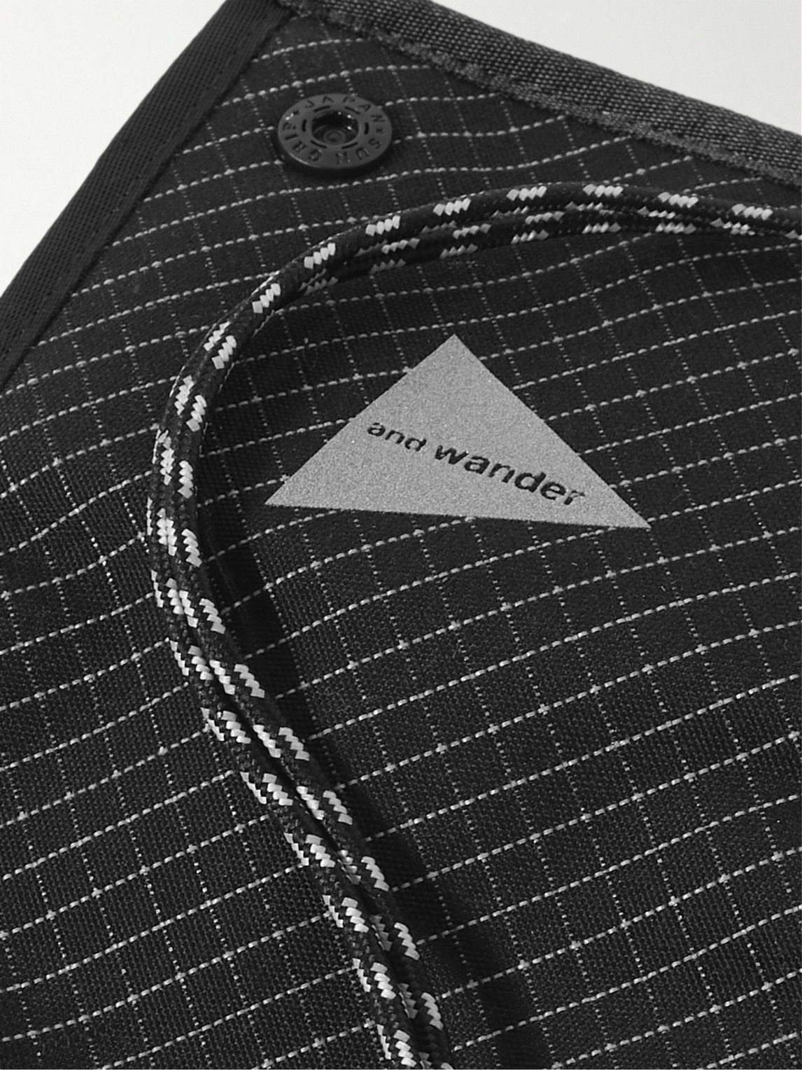 And Wander - Reflective Logo-Print Ripstop Wallet with Lanyard and Wander