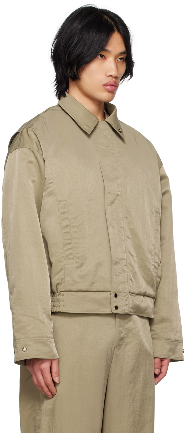 Birrot Khaki Giwa Bomber Jacket Birrot