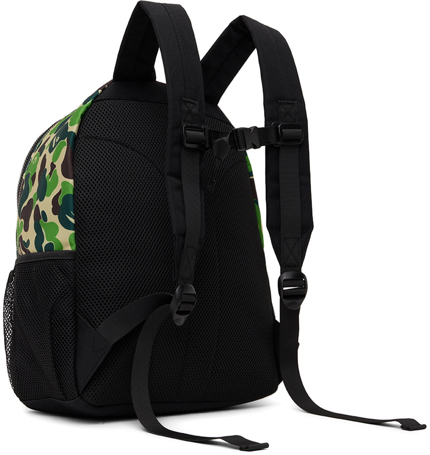 BAPE Kids Green ABC Camo Shark Backpack A Bathing Ape