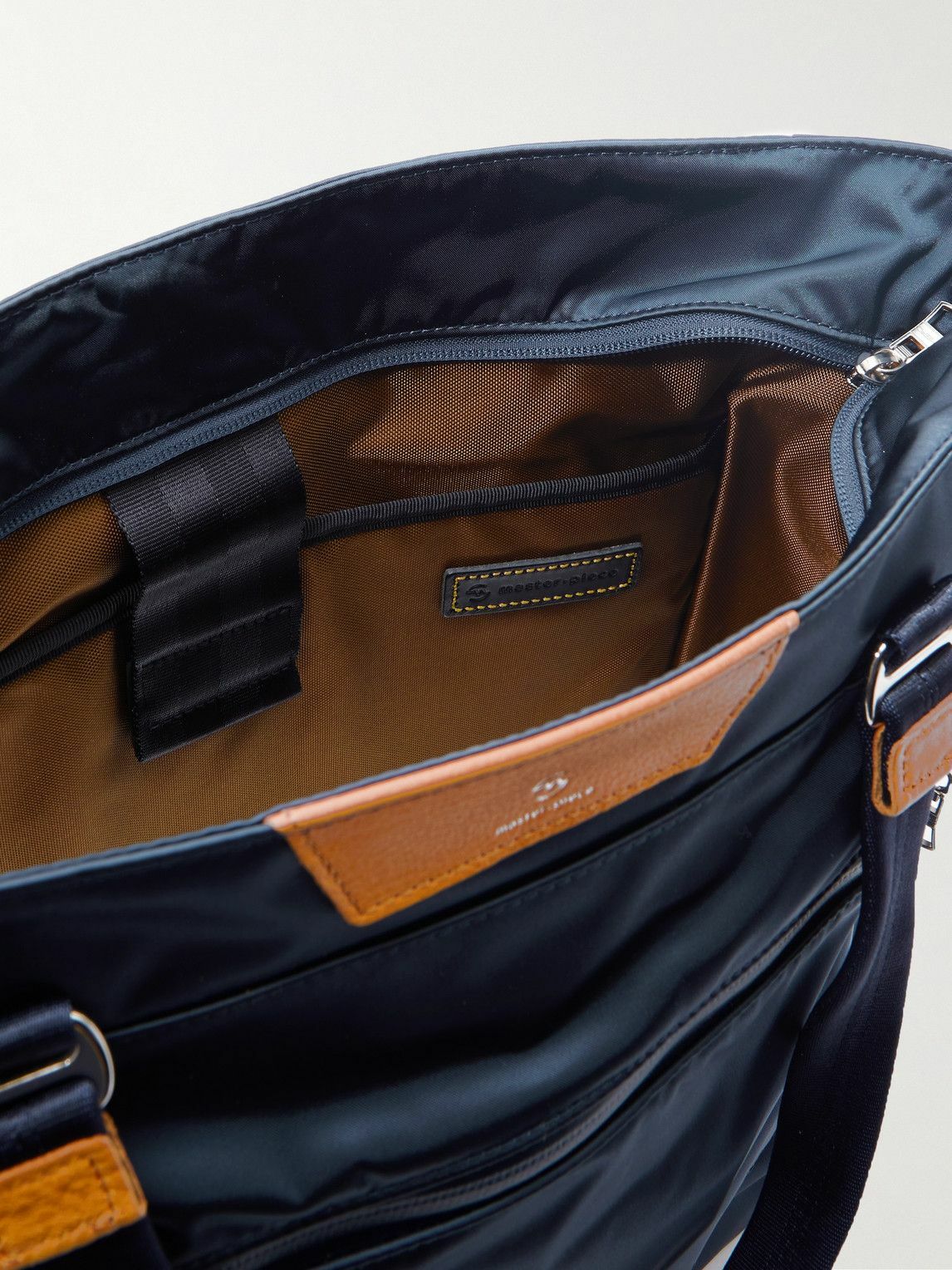 Master-Piece - Progress Leather-Trimmed Shell Tote Bag Master-Piece Co