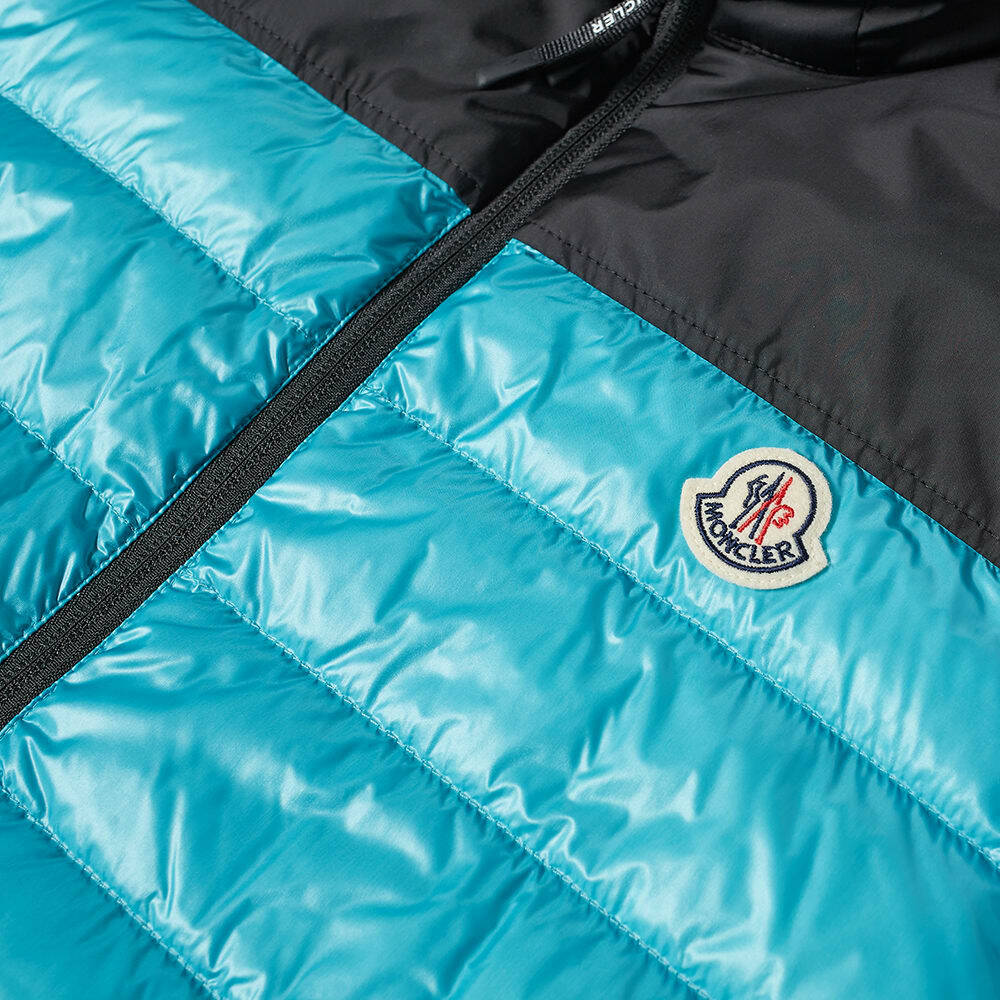Moncler Men's Ortac Color Block Gilet in Turquoise Moncler
