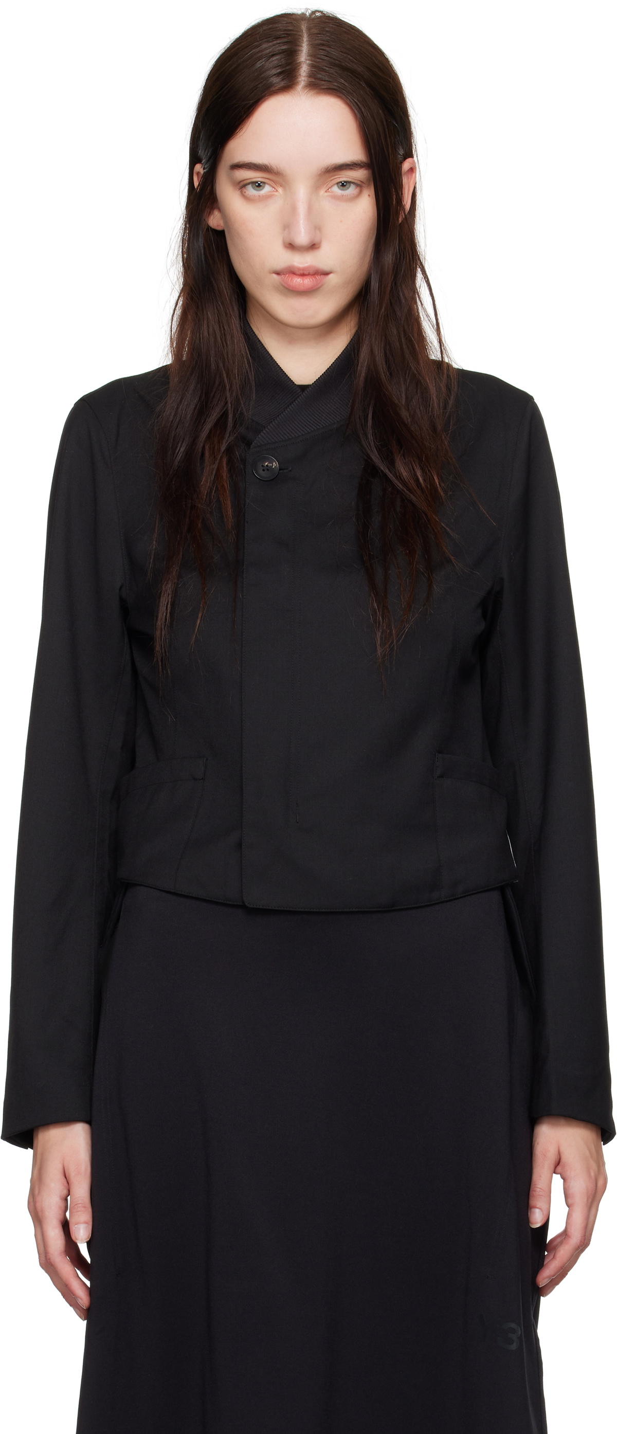 Y-3 Black Refined Wool Jacket Y-3