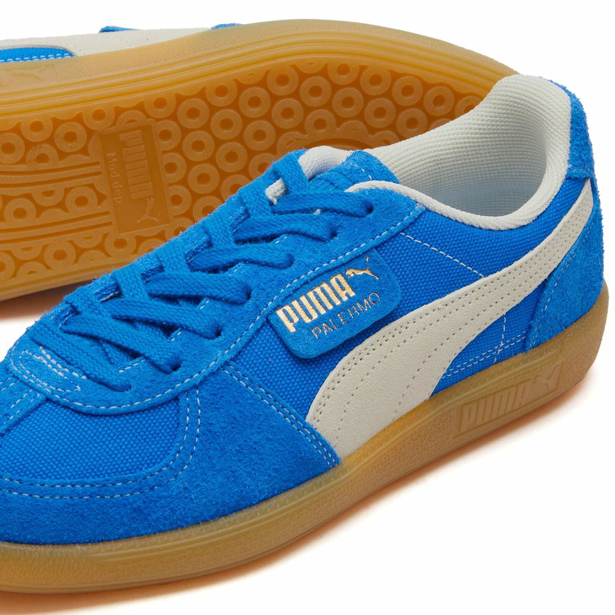 Puma Women's Palermo Vintage in Ivory/Blue Puma