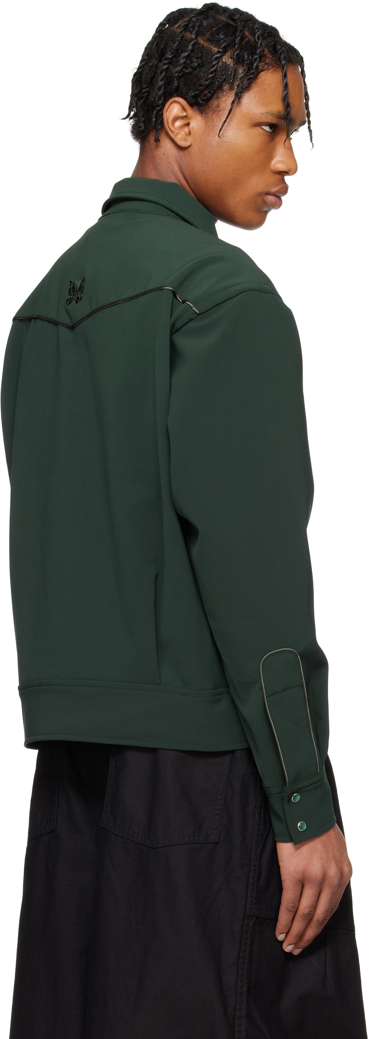 NEEDLES Green Piping Cowboy Jacket Needles