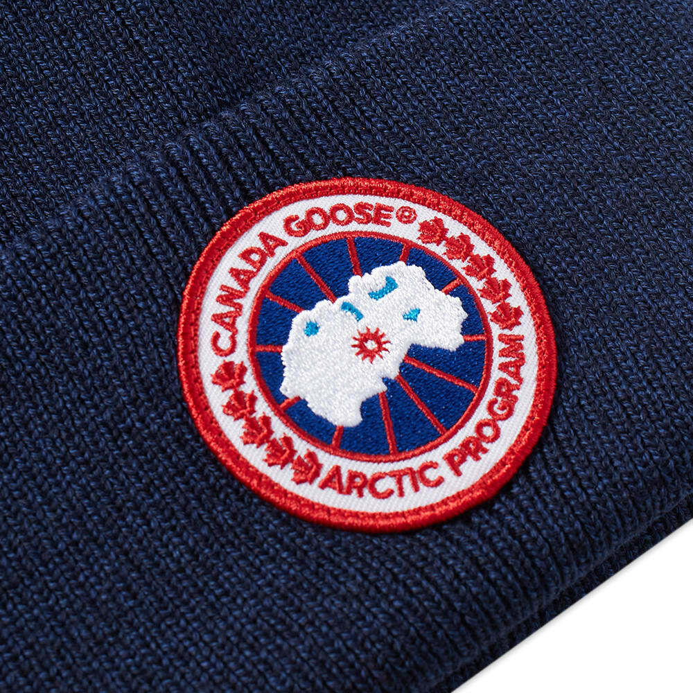 Canada Goose Men's Arctic Disc Toque Beanie in Navy Heather Canada Goose