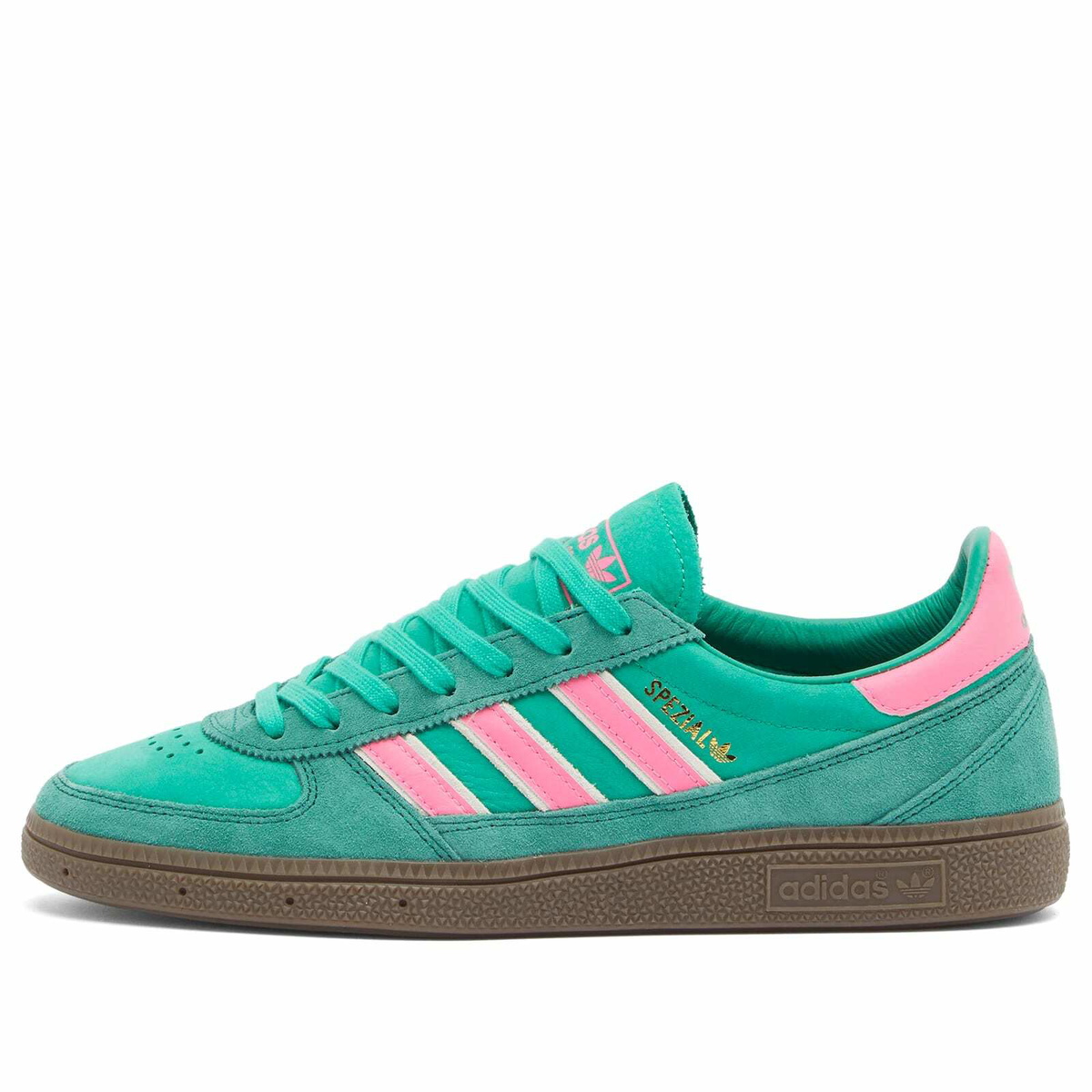 Adidas Handball Spezial Wm Sneaker in Court Green/Pink/Off White adidas