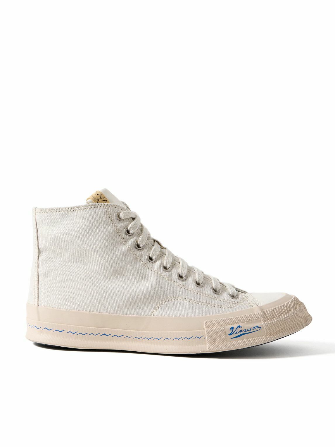 Visvim - Skagway Leather-Trimmed Canvas High-Top Sneakers - Neutrals Visvim