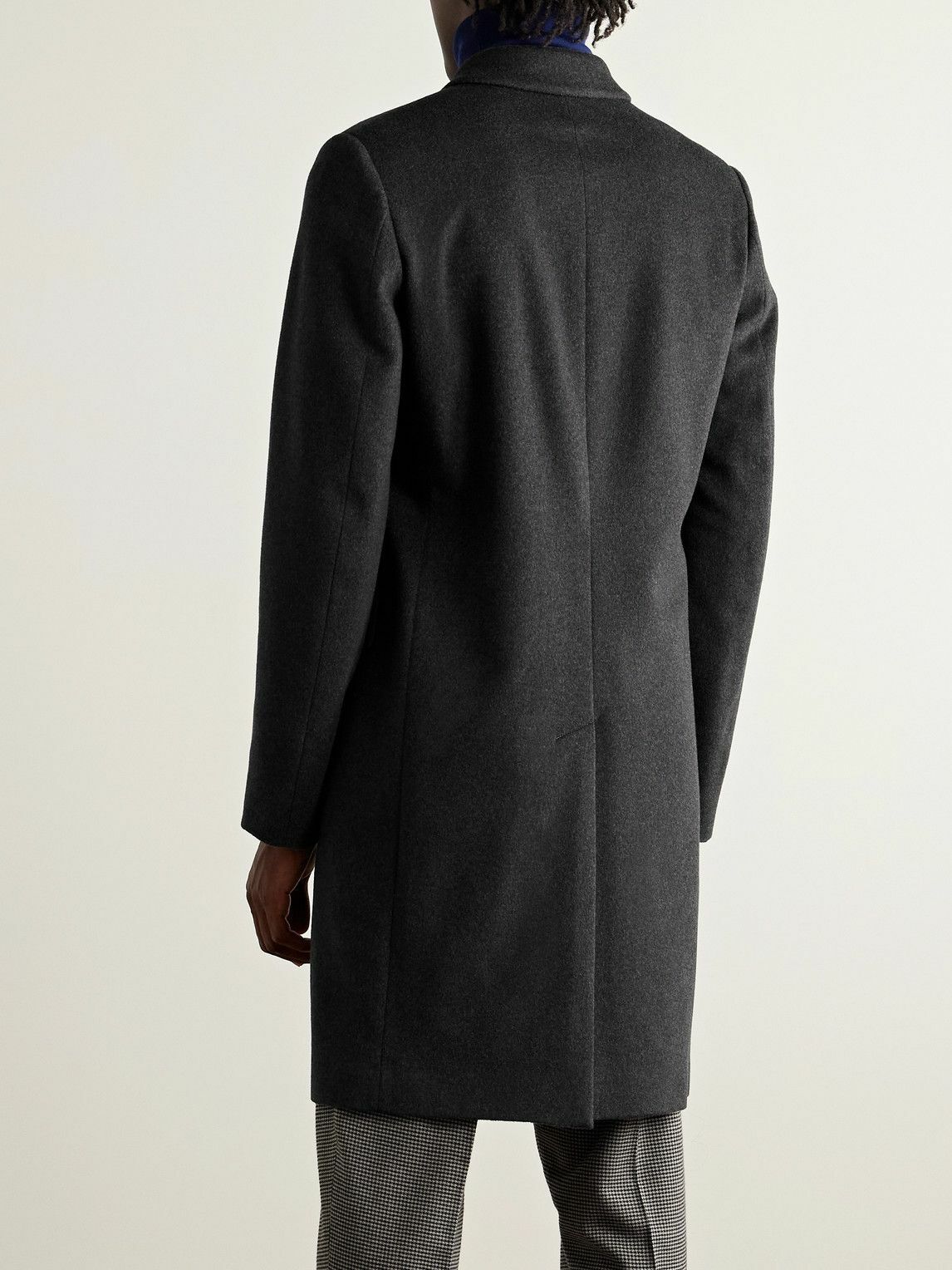 Paul Smith - Double-Breasted Wool and Cashmere-Blend Felt Overcoat ...
