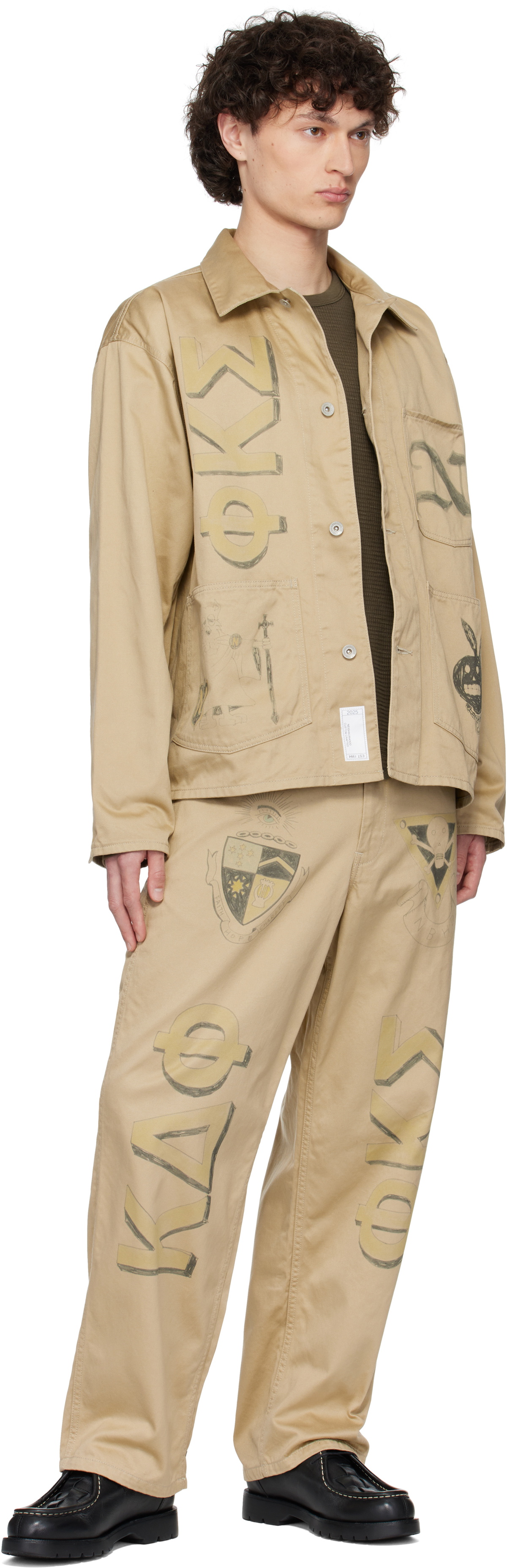 Neighborhood Beige Memorial Coverall Jacket Neighborhood