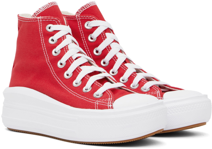 Converse Red Chuck Taylor All Star Move Sneakers Converse