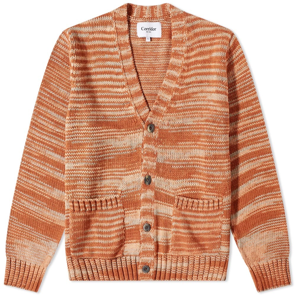 Corridor Men's Space Dyed Cardigan in Autumnal Corridor