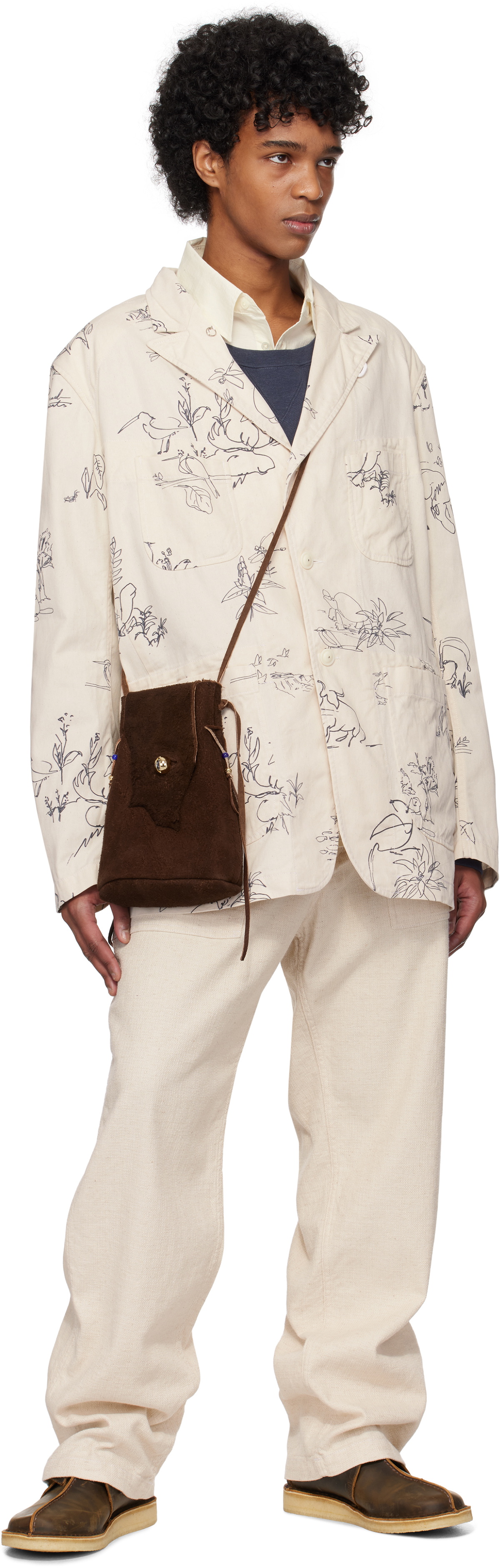 Engineered Garments Off-White Fatigue Trousers Engineered Garments