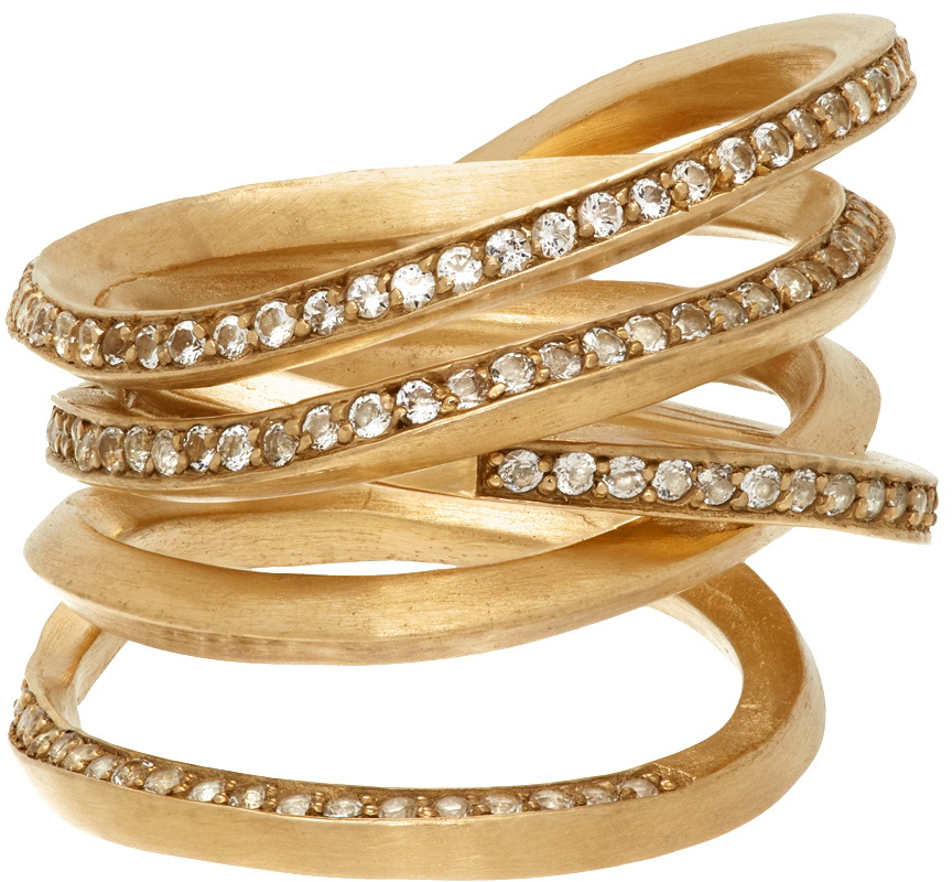 Completedworks Gold 'The Murmur Of False Idols' Ring Completedworks