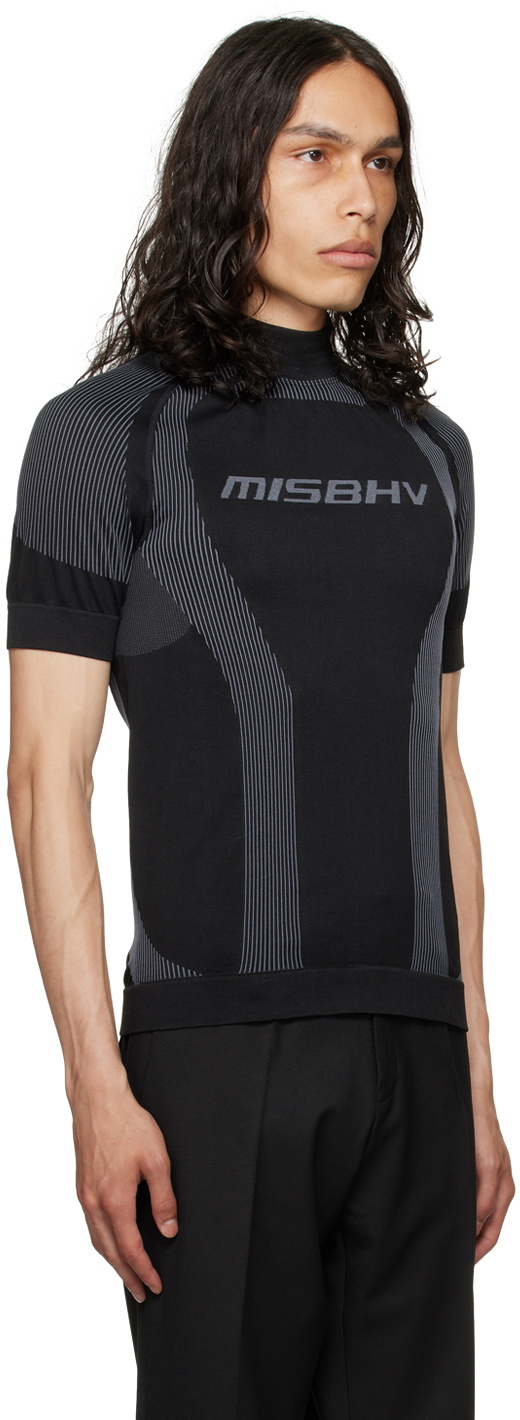 MISBHV Black Jacquard Turtleneck MISBHV