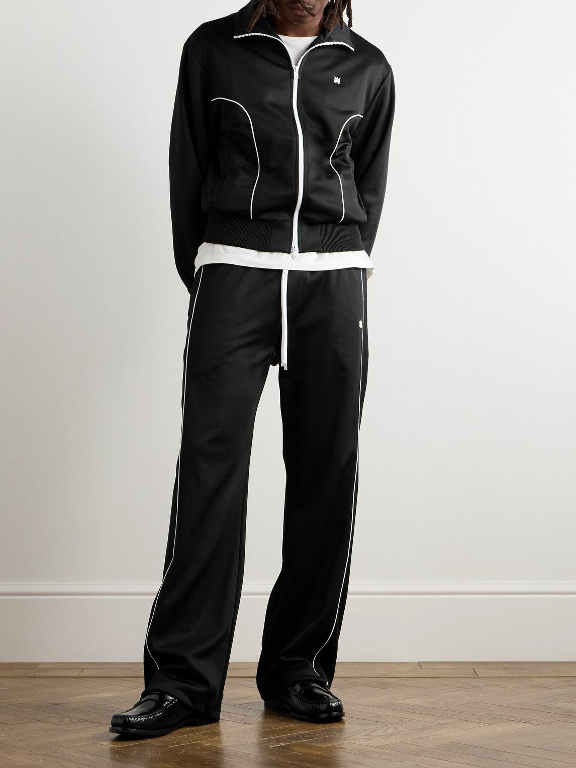 AMIRI - Logo-Appliquéd Jersey Track Jacket - Black Amiri