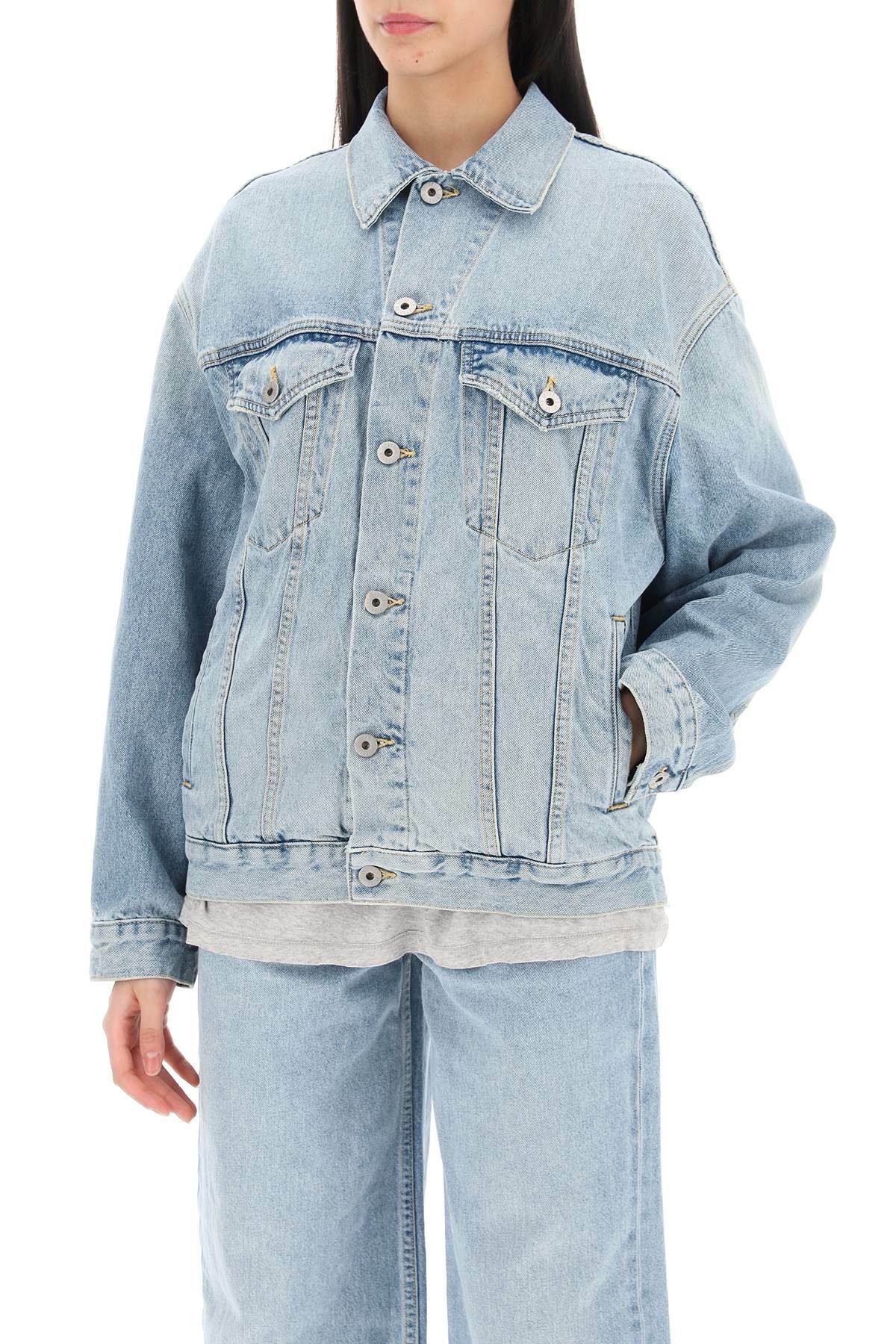 INTERIOR oversized denim jacket Light blue Interior