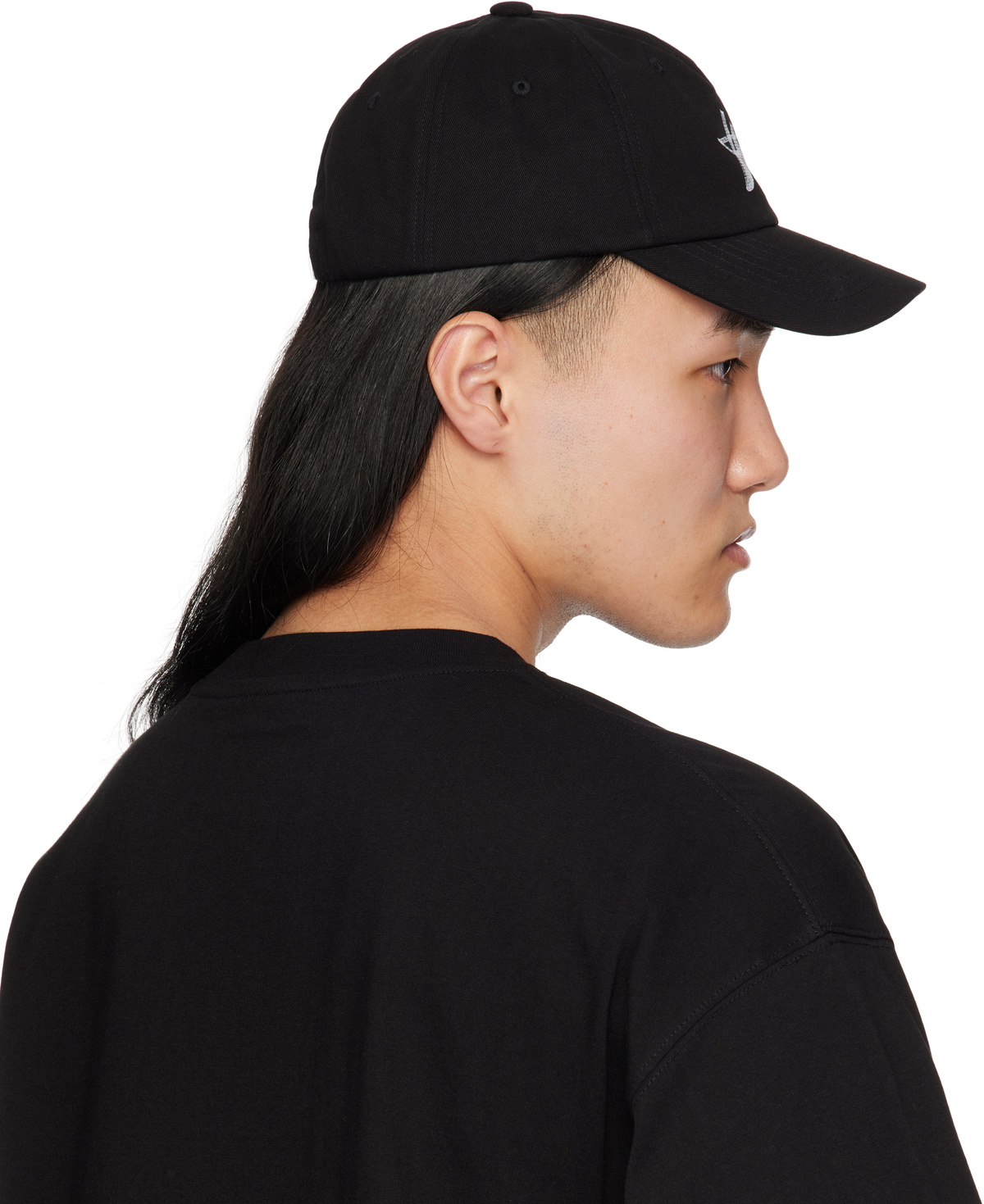 We11done Black WD ONE Logo Cap We11done