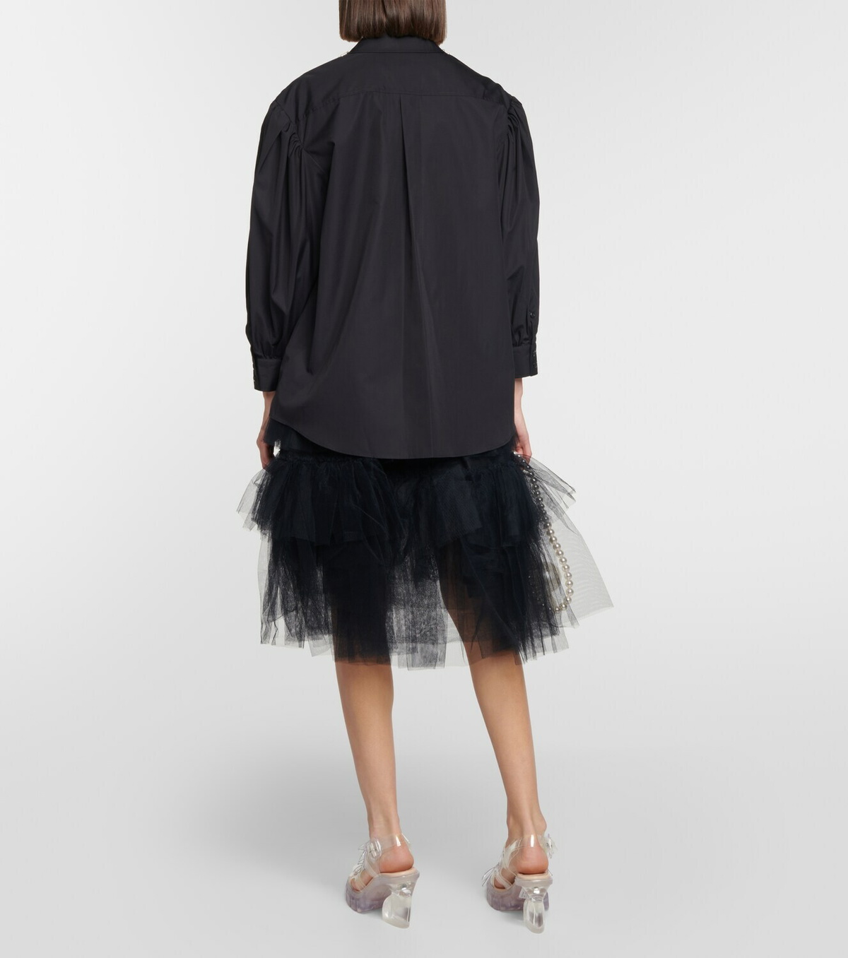 Simone Rocha Embellished cotton shirt Simone Rocha