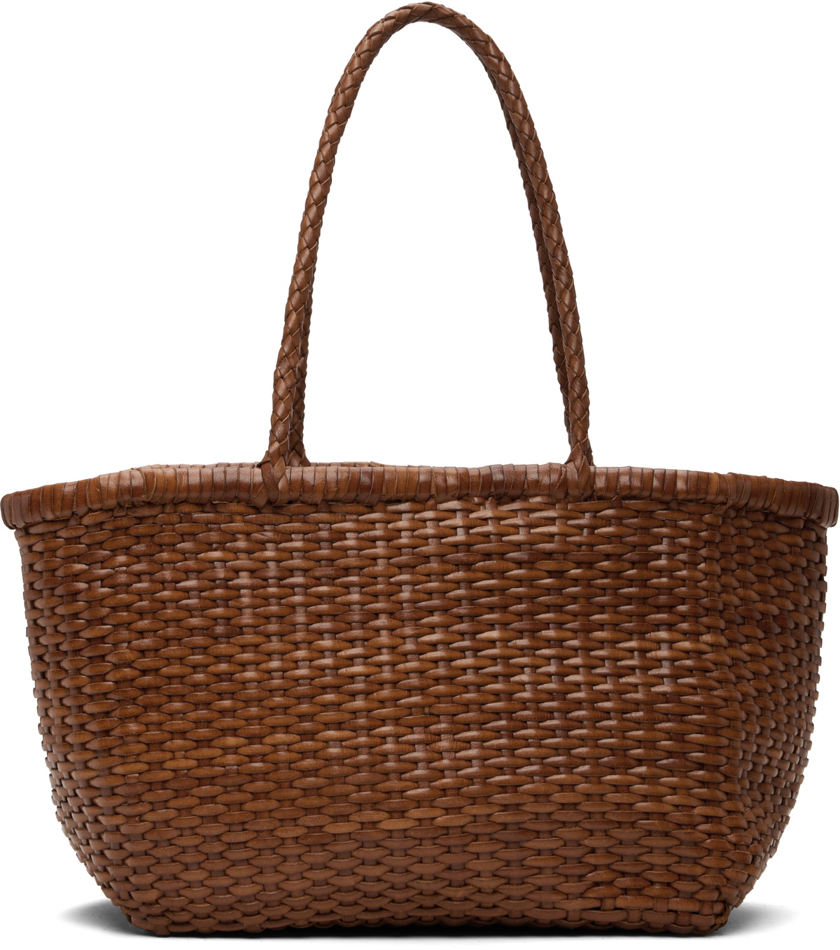 Dragon Diffusion Tan Basket Weave Small Tote Dragon Diffusion